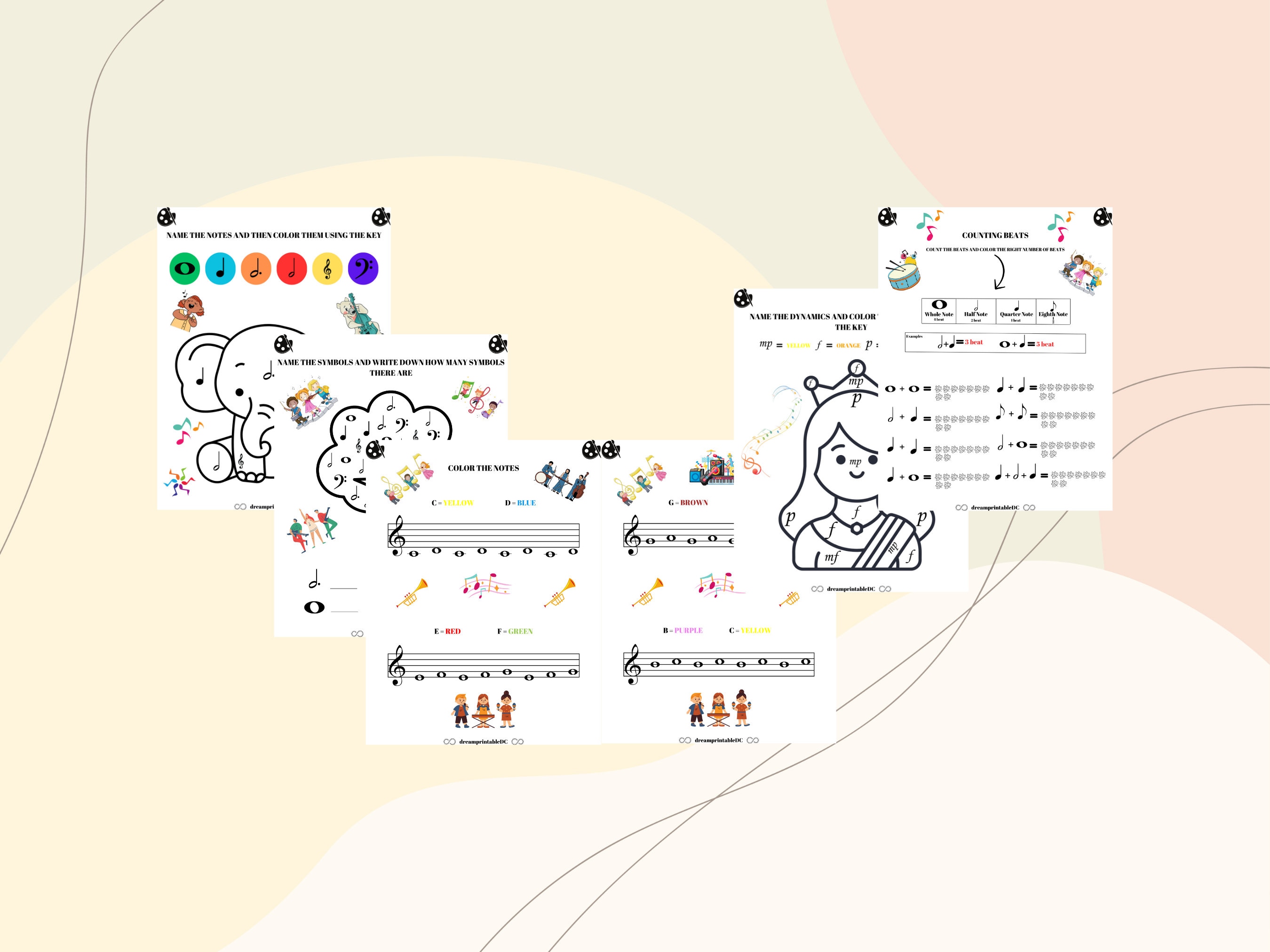 Piano Lesson, Music Lesson, Homeschool Worksheet, Music Printable ...