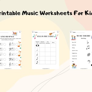 Music Worksheets, Printable Worksheet, Music Education, Music Theory ...