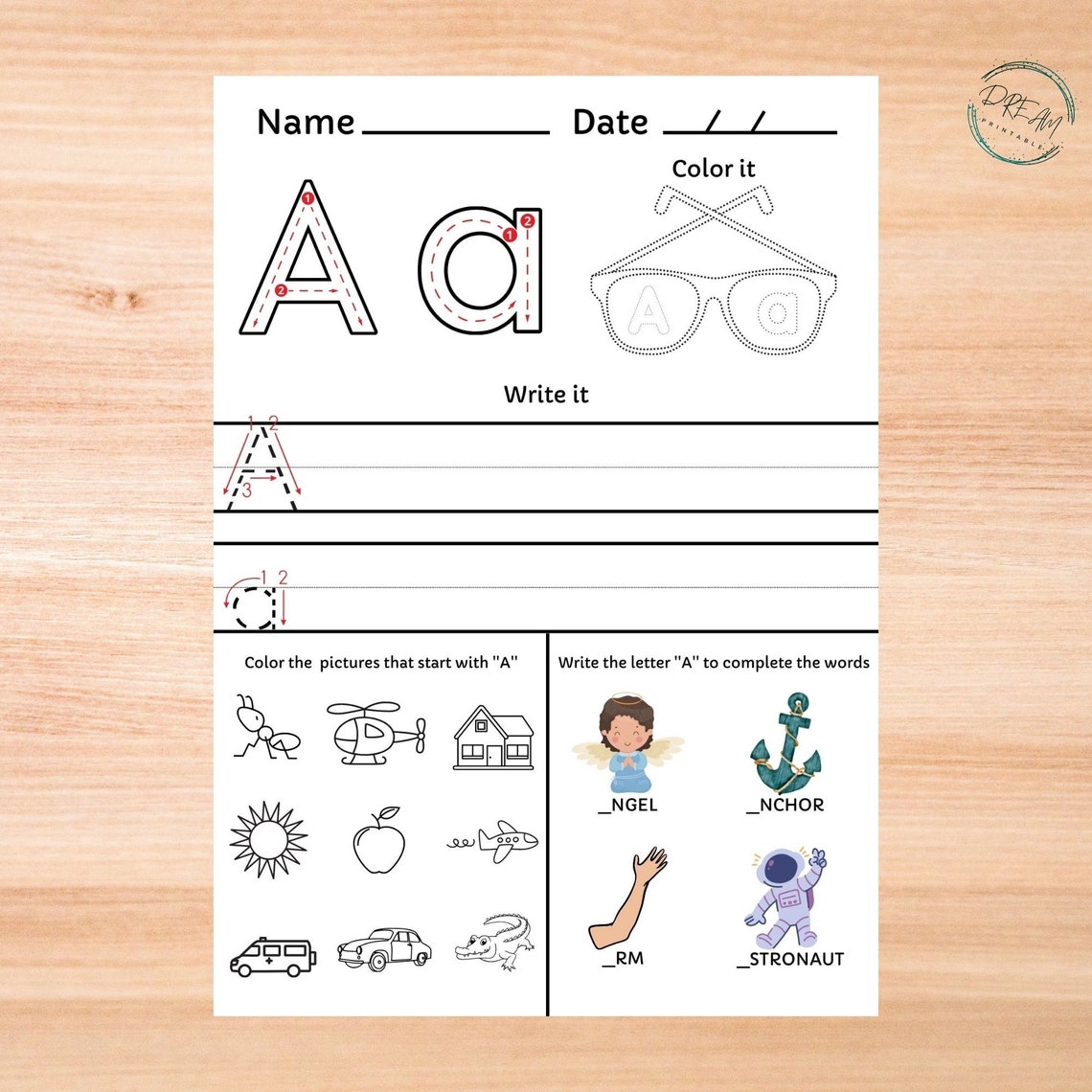 Preschool Learning Binder, Learning Worksheets, Alphabet Worksheets ...
