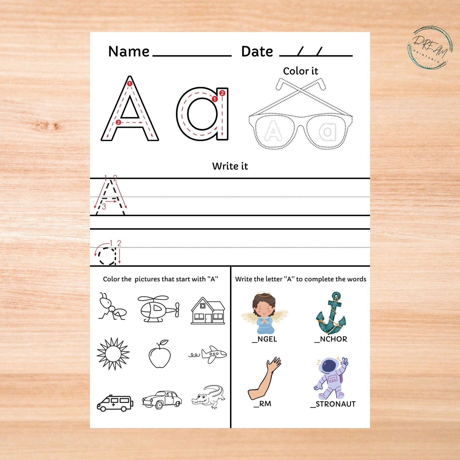 Preschool Learning Binder, Learning Worksheets, Alphabet Worksheets ...