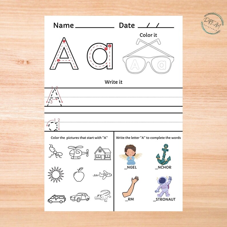 Preschool Learning Binder, Learning Worksheets, Alphabet Worksheets ...