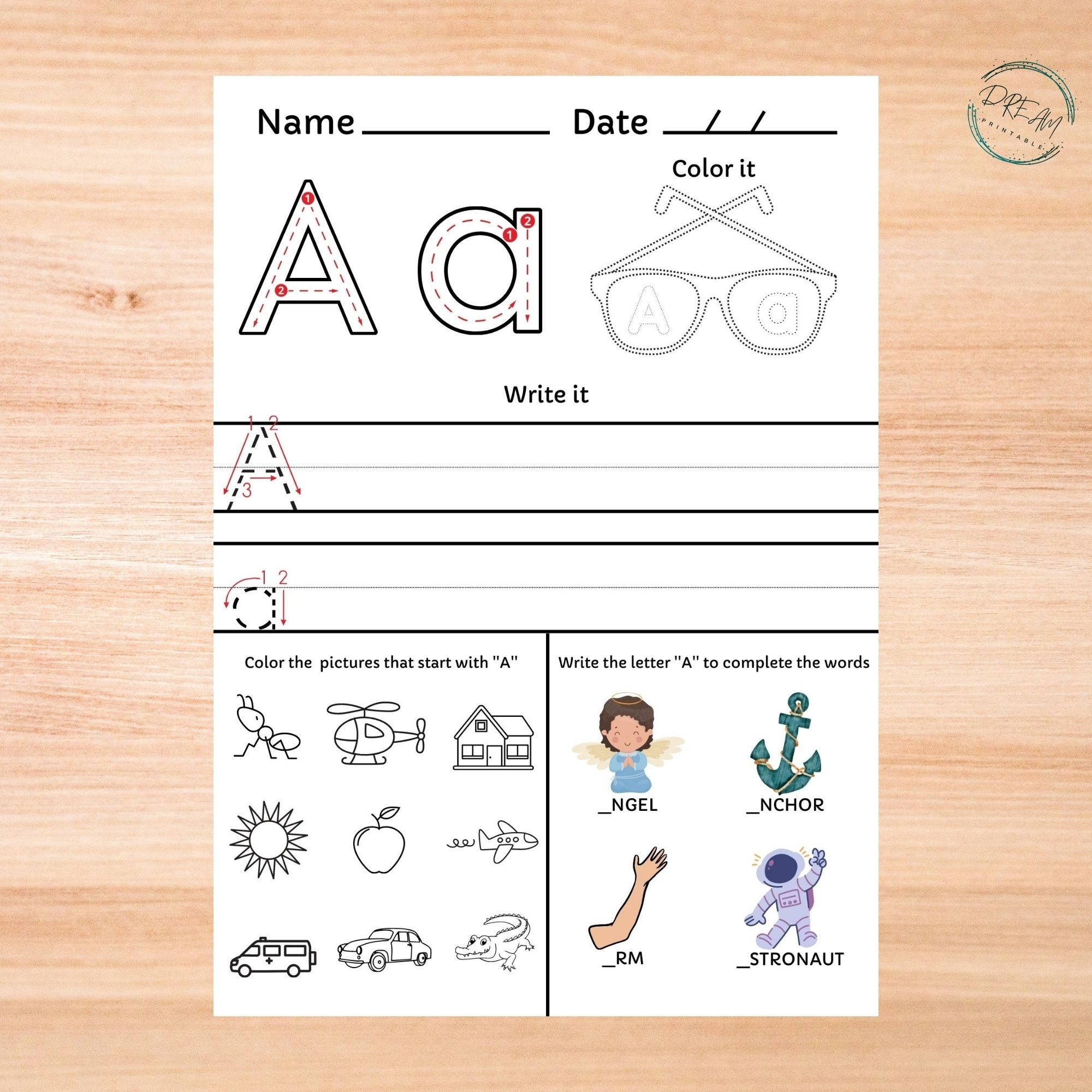Preschool Learning Binder, Learning Worksheets, Alphabet Worksheets ...