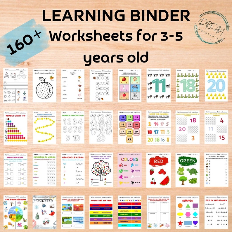 Preschool Learning Binder, Learning Worksheets, Alphabet Worksheets ...