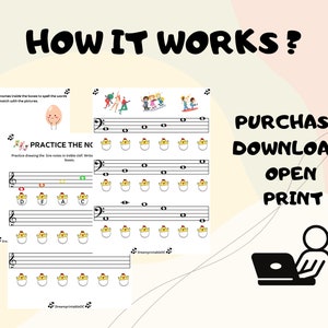 Music Worksheets, Note Reading, Music Printable, Piano Lesson, Music ...