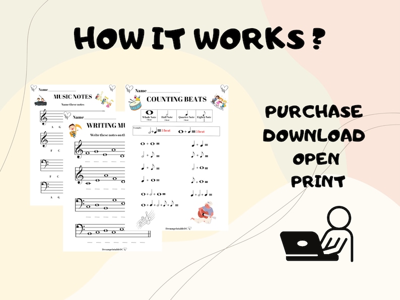 Music Worksheets, Printable Worksheet, Music Education, Music Theory ...