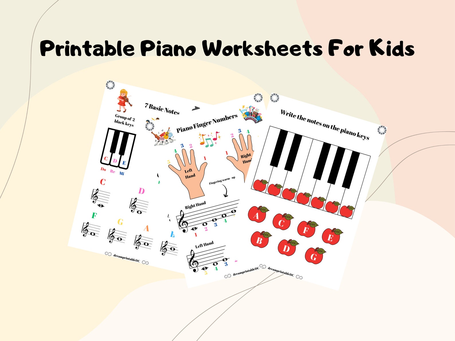 Piano Worksheets, Music Worksheets, Piano, Printable Music Worksheets ...