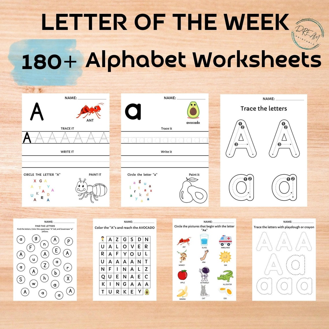 Letter of the Week Worksheets, Alphabet Worksheets, Alphabet Tracing ...