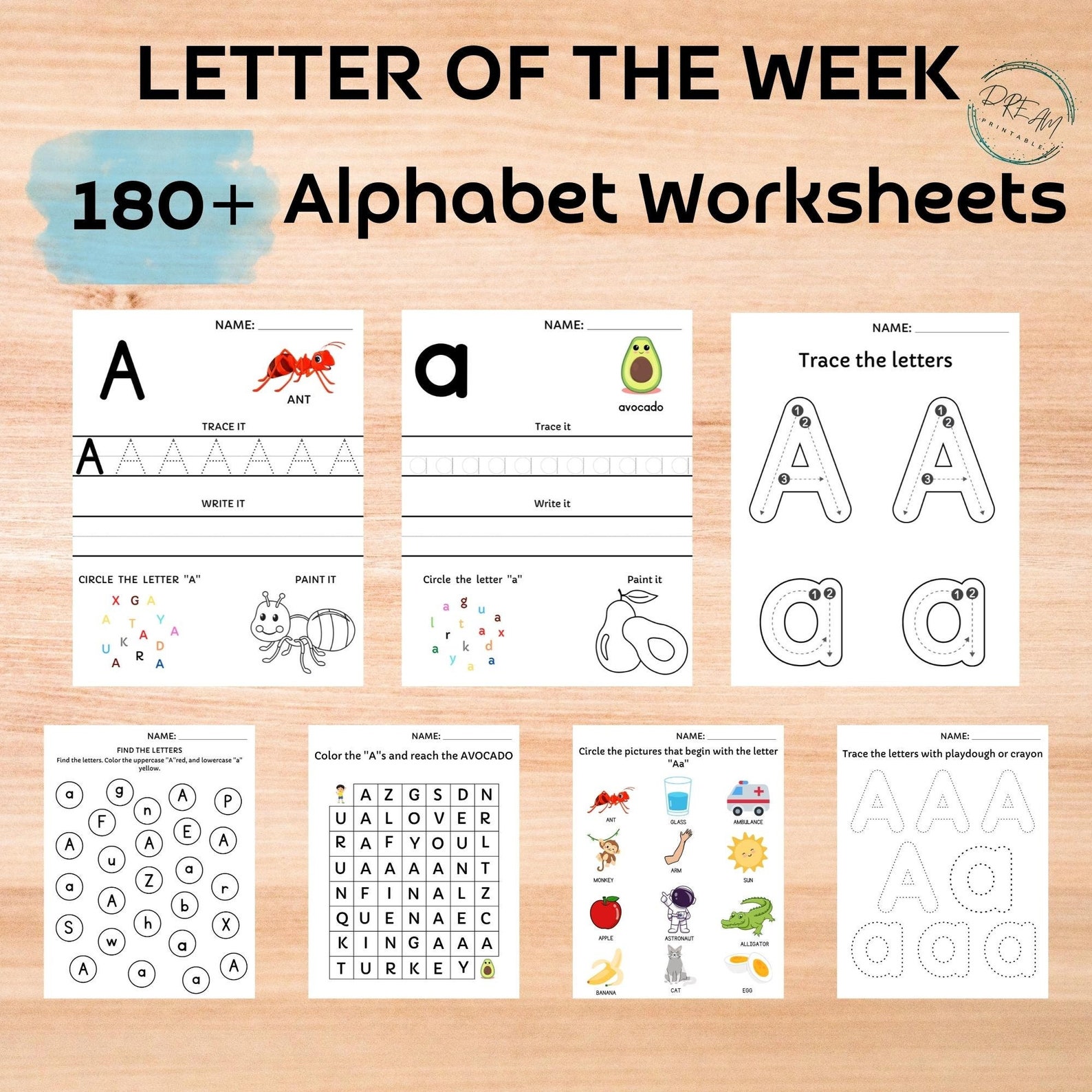 Letter of the Week Worksheets, Alphabet Worksheets, Alphabet Tracing ...