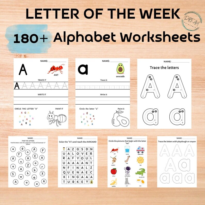 Letter of the Week Worksheets, Alphabet Worksheets, Alphabet Tracing ...