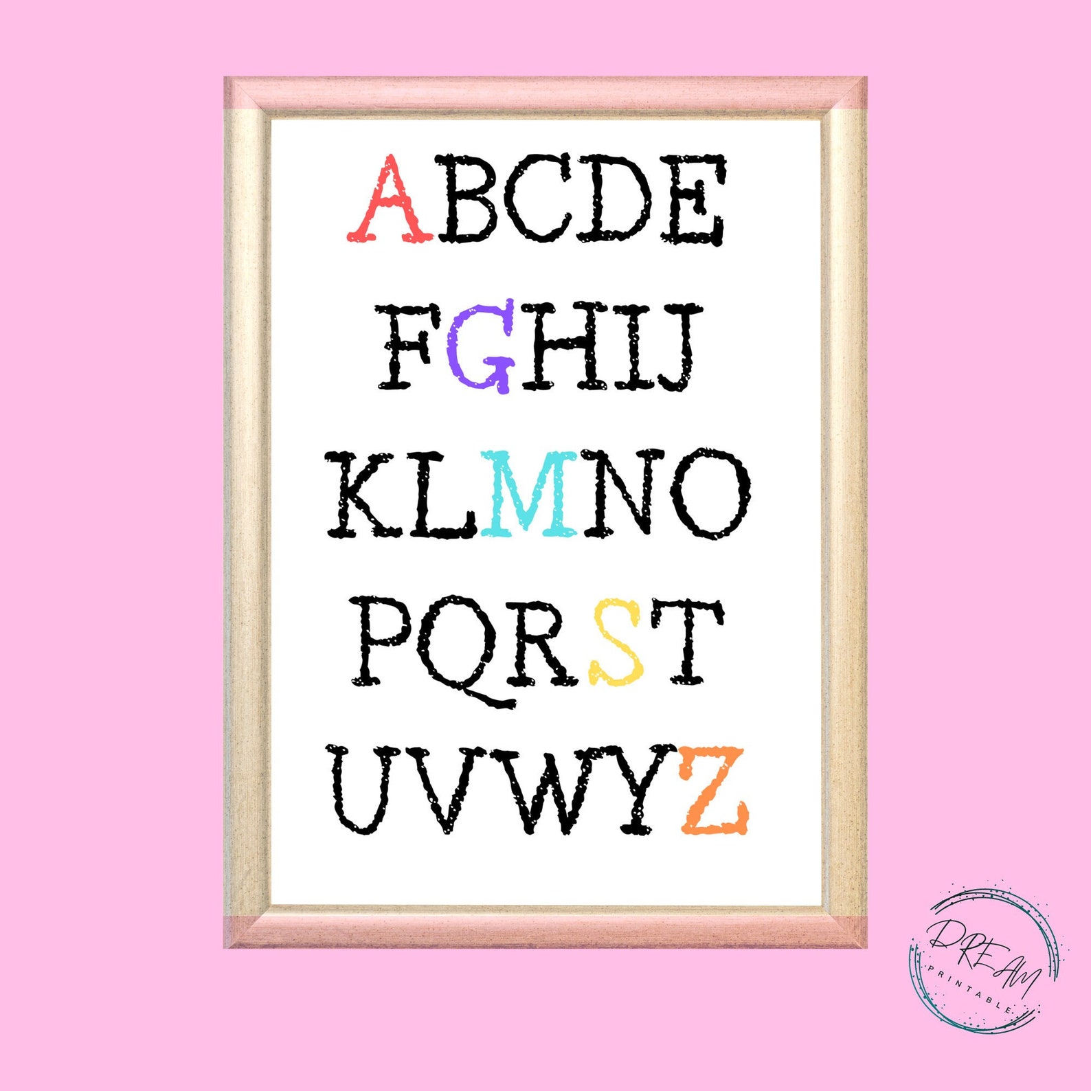 Uppercase and Lowercase Letters, 2 Homeschool Printable Posters ...