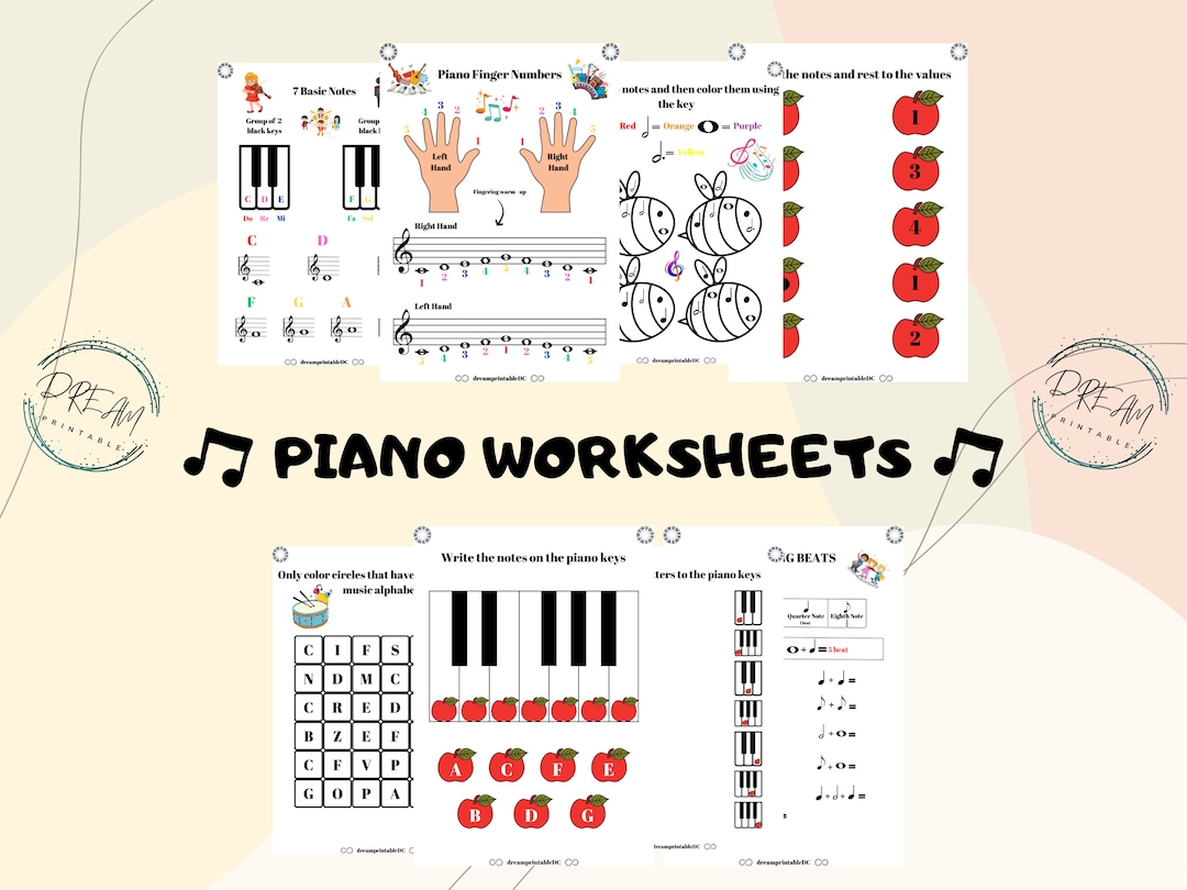 Piano Worksheets, Music Worksheets, Piano, Printable Music Worksheets ...
