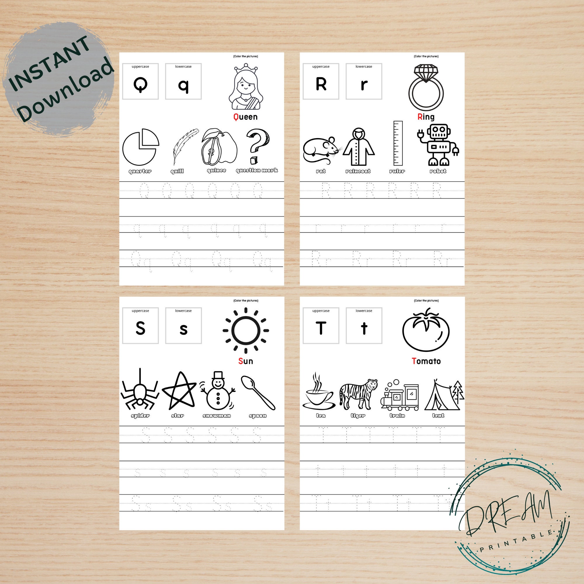 Alphabet Worksheets, Upper and Lowercase, Alphabet Printable Worksheets ...