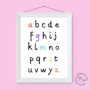 Uppercase and Lowercase Letters, 2 Homeschool Printable Posters ...