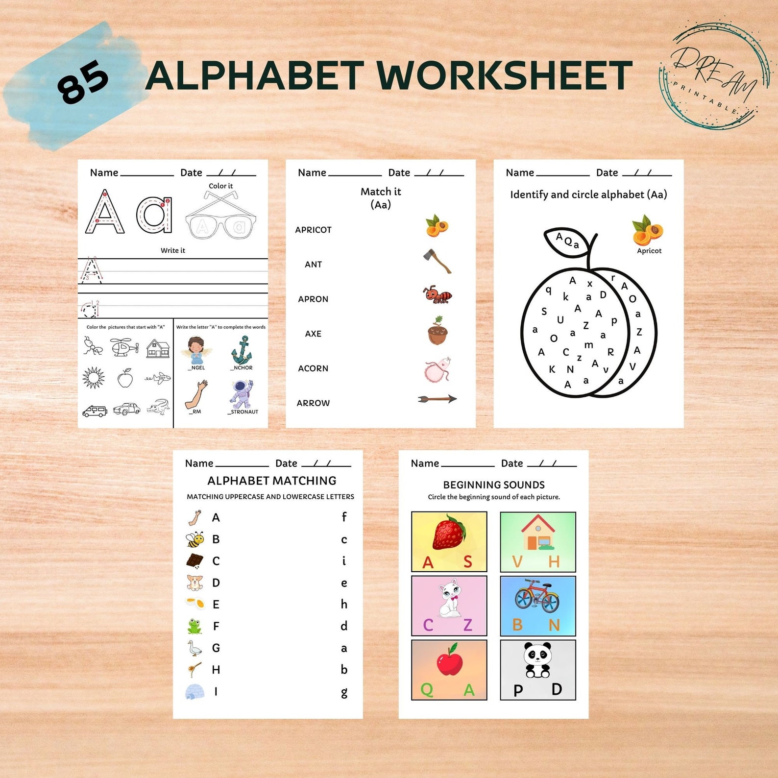 Preschool Learning Binder, Learning Worksheets, Alphabet Worksheets ...