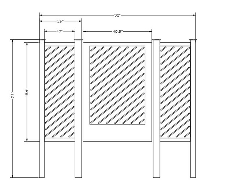 Custom Aluminum Pool Gate With Laser Cut Design - Etsy