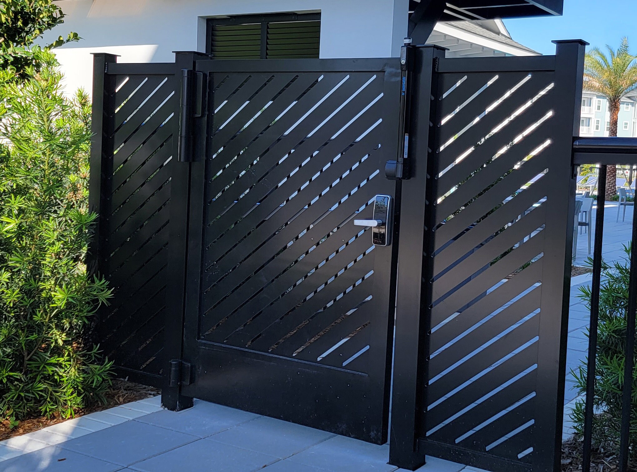 Custom Aluminum Pool Gate With Laser Cut Design - Etsy