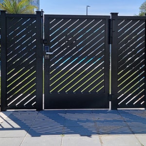Custom Aluminum Pool Gate With Laser Cut Design - Etsy