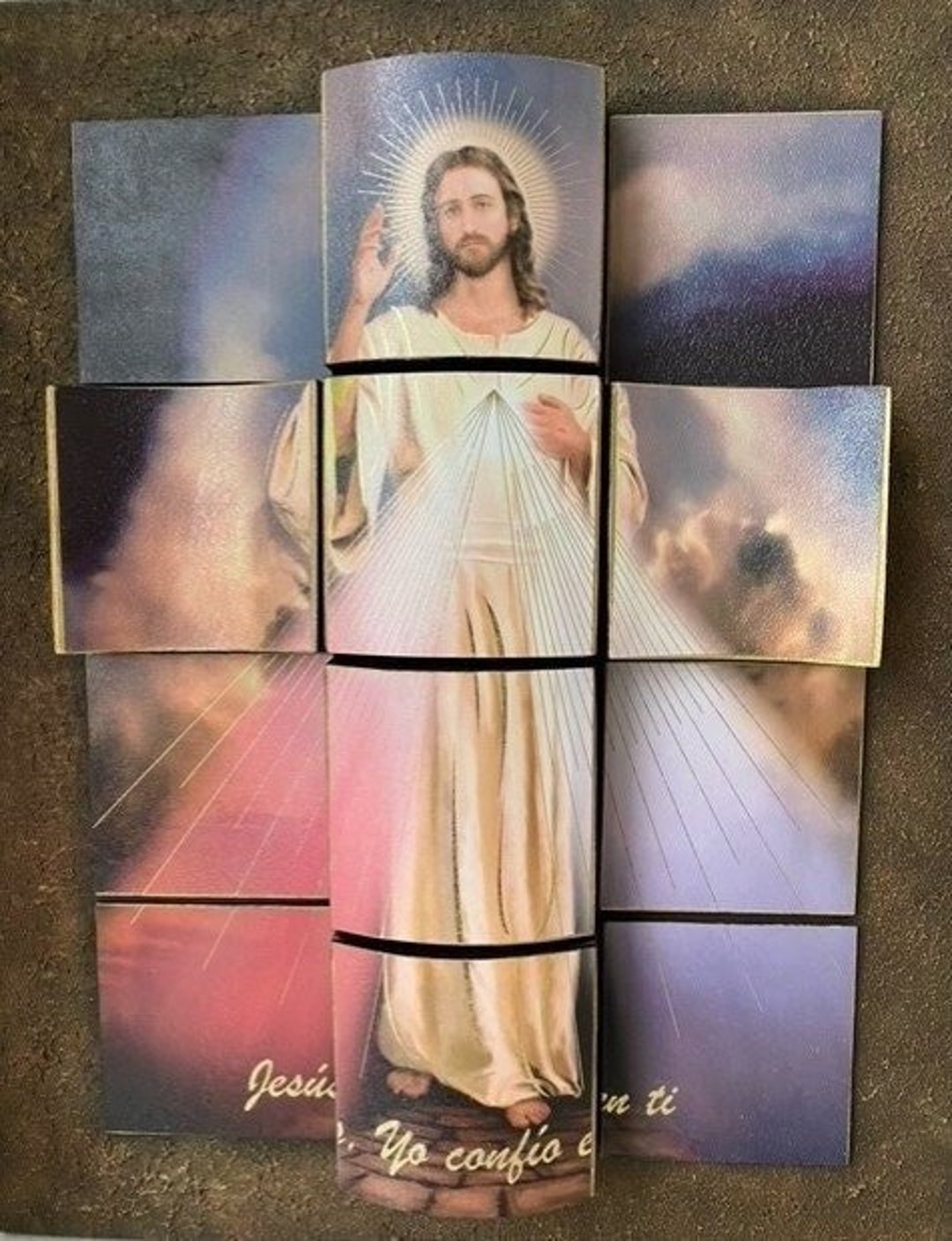 Divine Mercy Portrait – Authentic Religious Art Print on MDF With ...