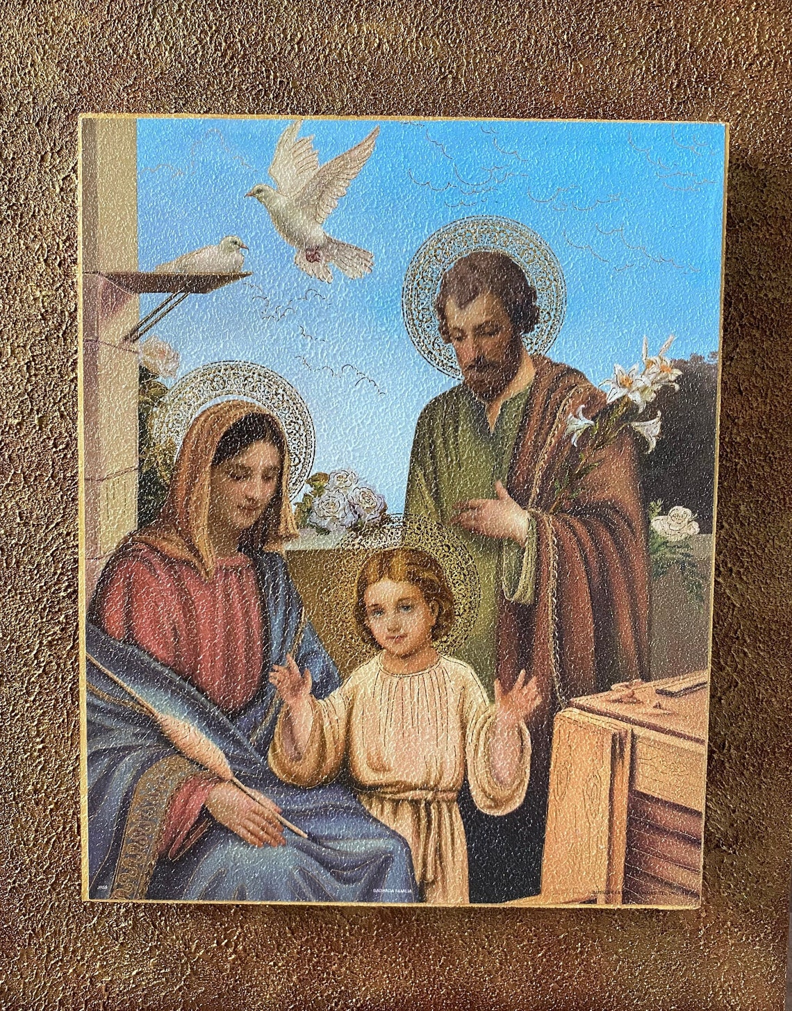 Holy Family Portrait Print, Christian and Catholic Home Décor, Faith ...