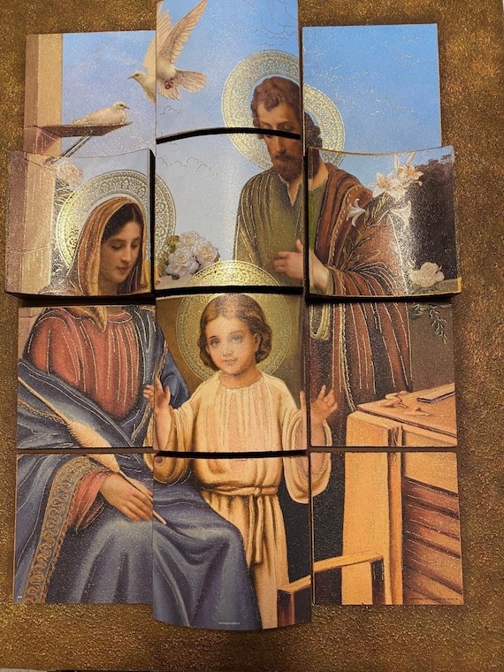 Holy Family Portrait Print Christian and Catholic Home Décor - Etsy