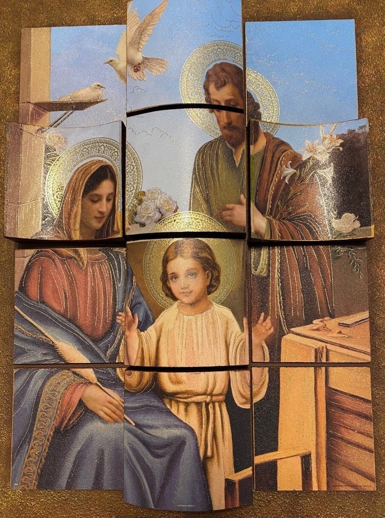 Holy Family Portrait Print Christian and Catholic Home Décor - Etsy