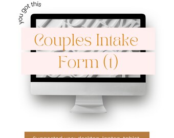 Couples Intake Form - Etsy