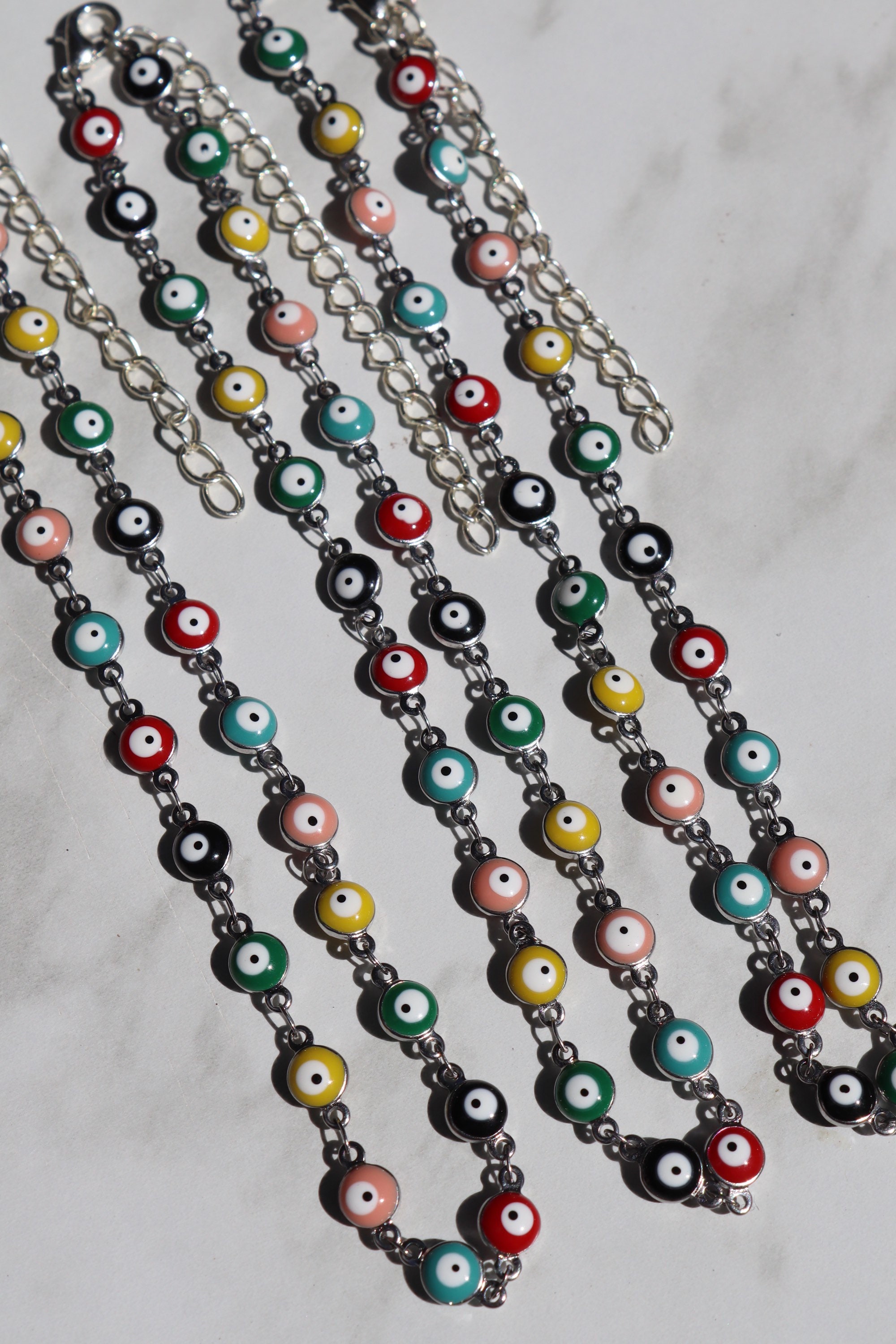 Rainbow Evil Eye Chokers | Evil Eye Jewelry | Indie Necklace | Hippie ...