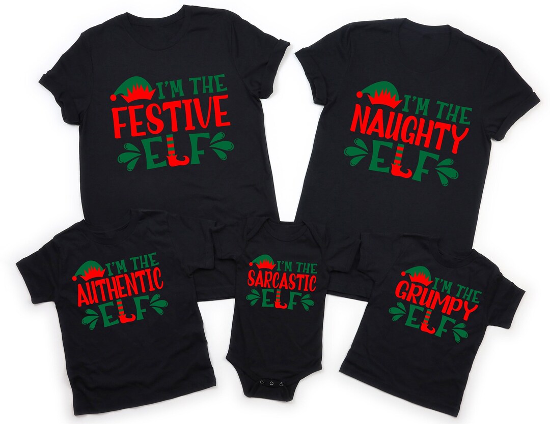 I'm the Elf Custom Christmas Matching Shirt Gift, Personalized Family ...