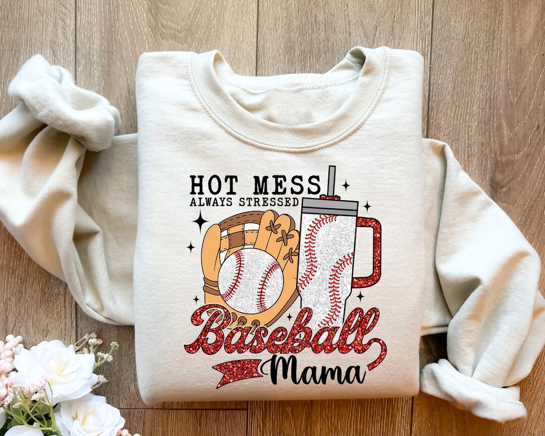 Boojee Hot Mess Always Stressed Baseball Mama Shirt ,funny Baseball ...