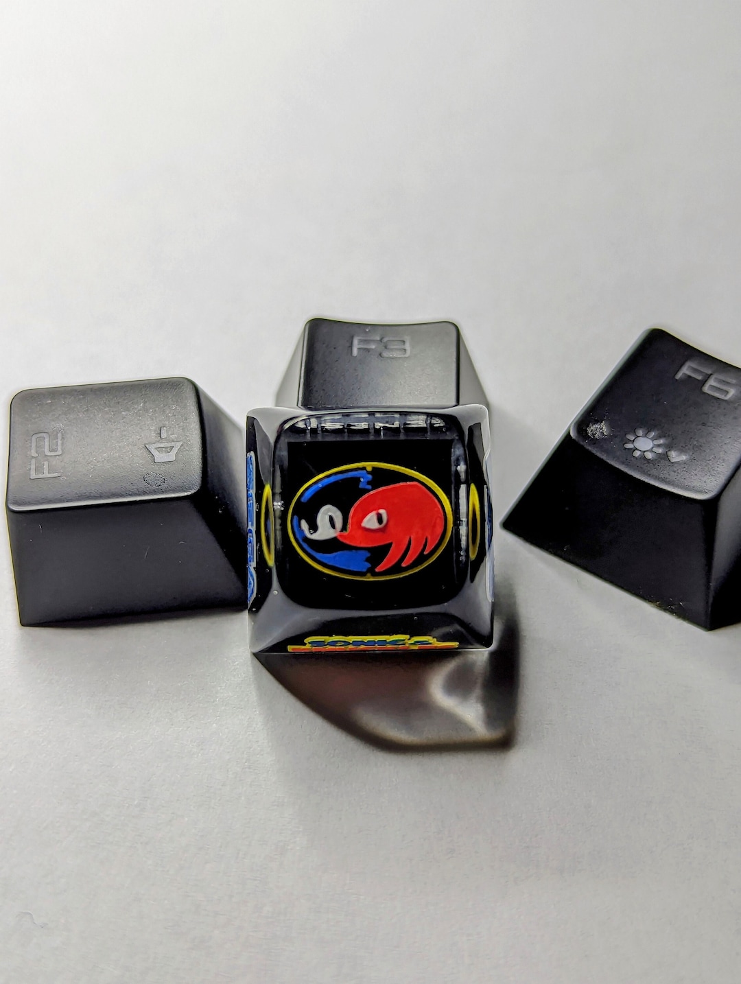 Sonic | Sonic and Knuckles | Cherry MX Glossy | Artisan Keycap | Fits ...