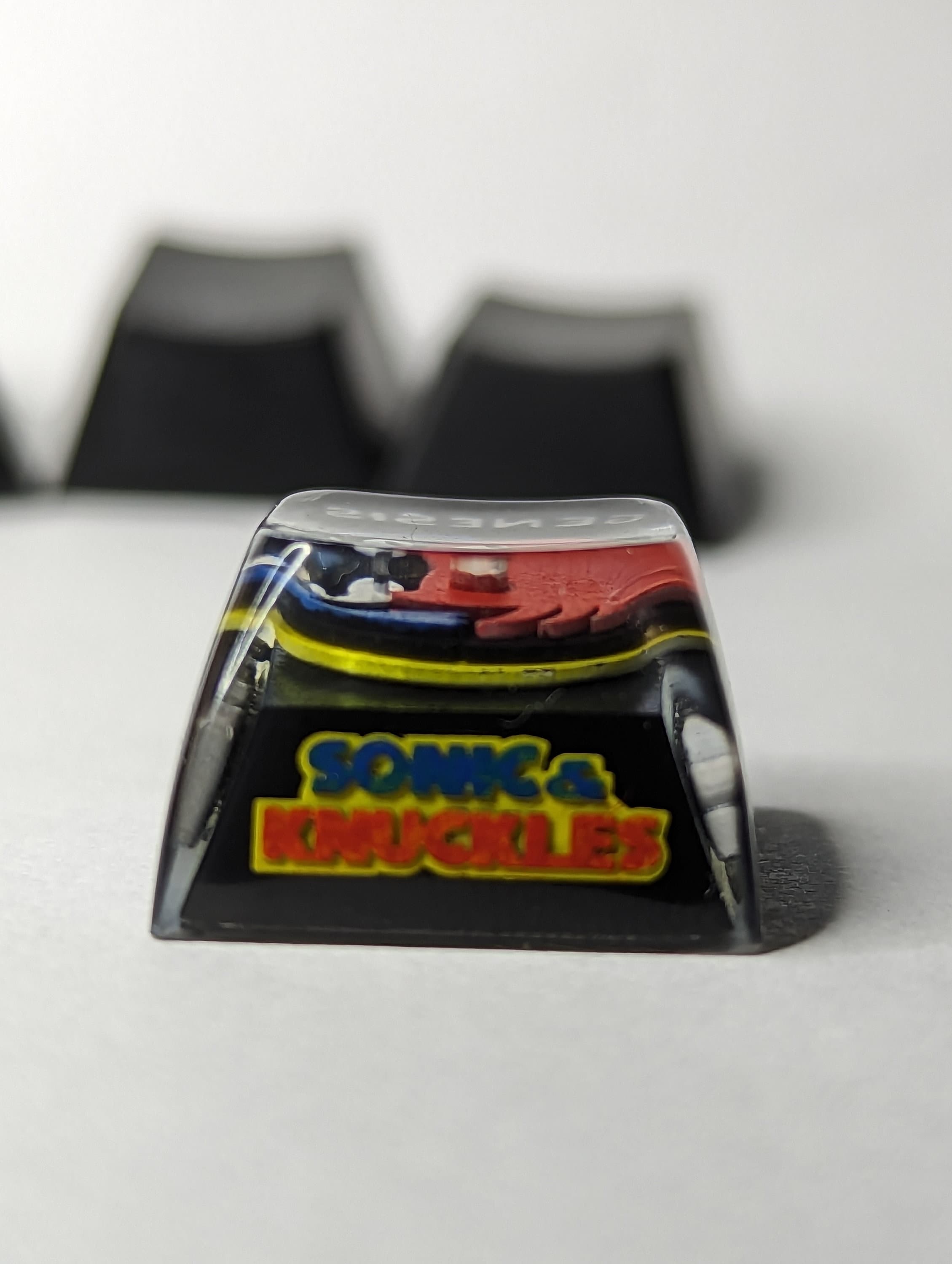 Sonic Sonic and Knuckles Cherry MX Glossy Artisan Keycap Fits Most ...