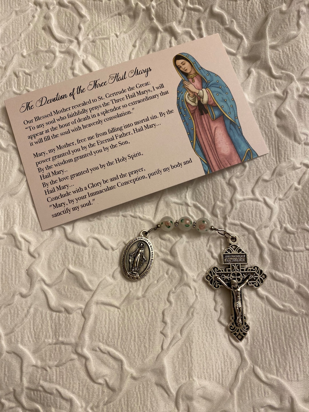 Three Hail Mary Devotion - Etsy