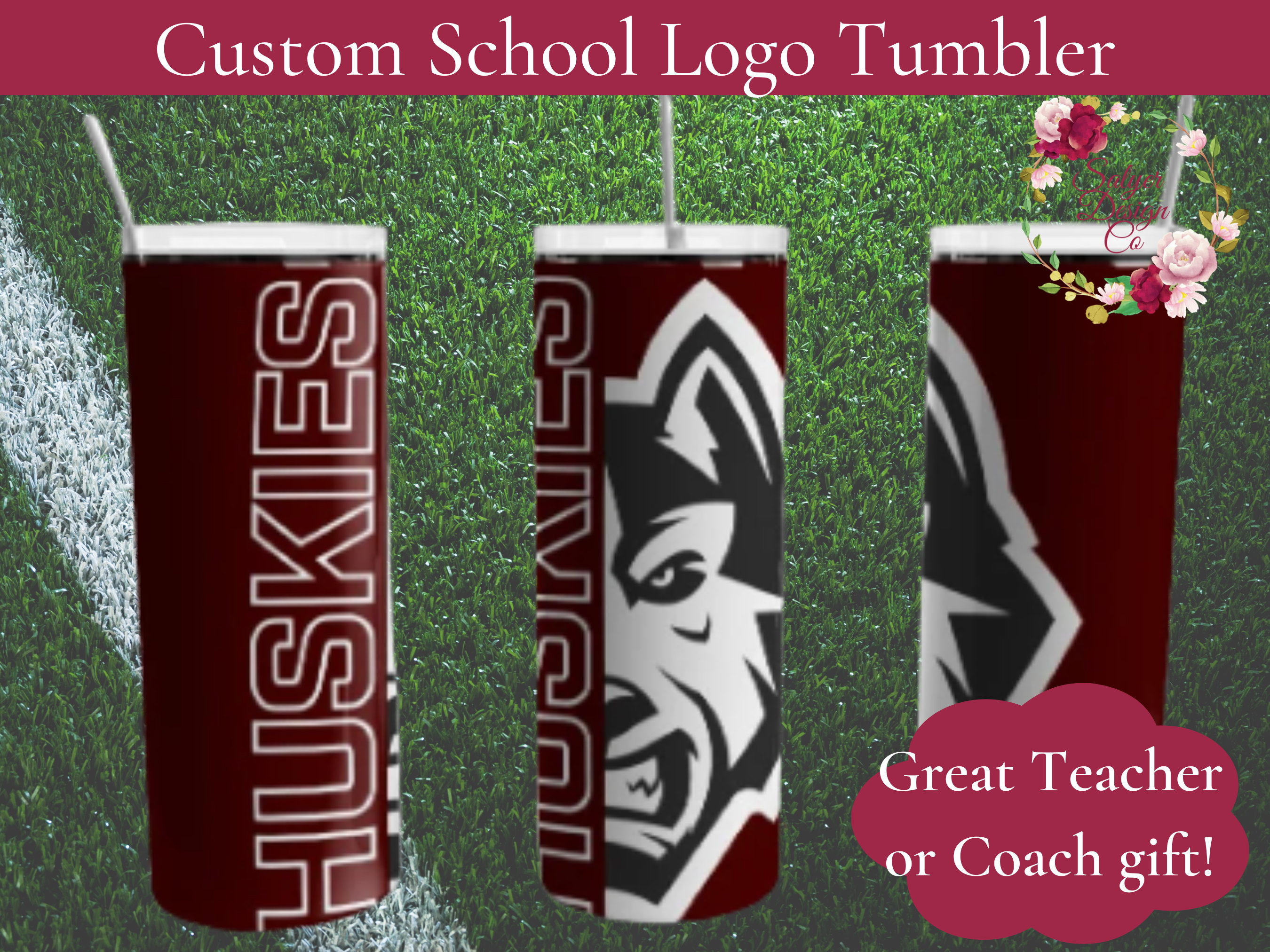 Personalized School Spirit Sublimation Tumbler, Customized Tumblers ...