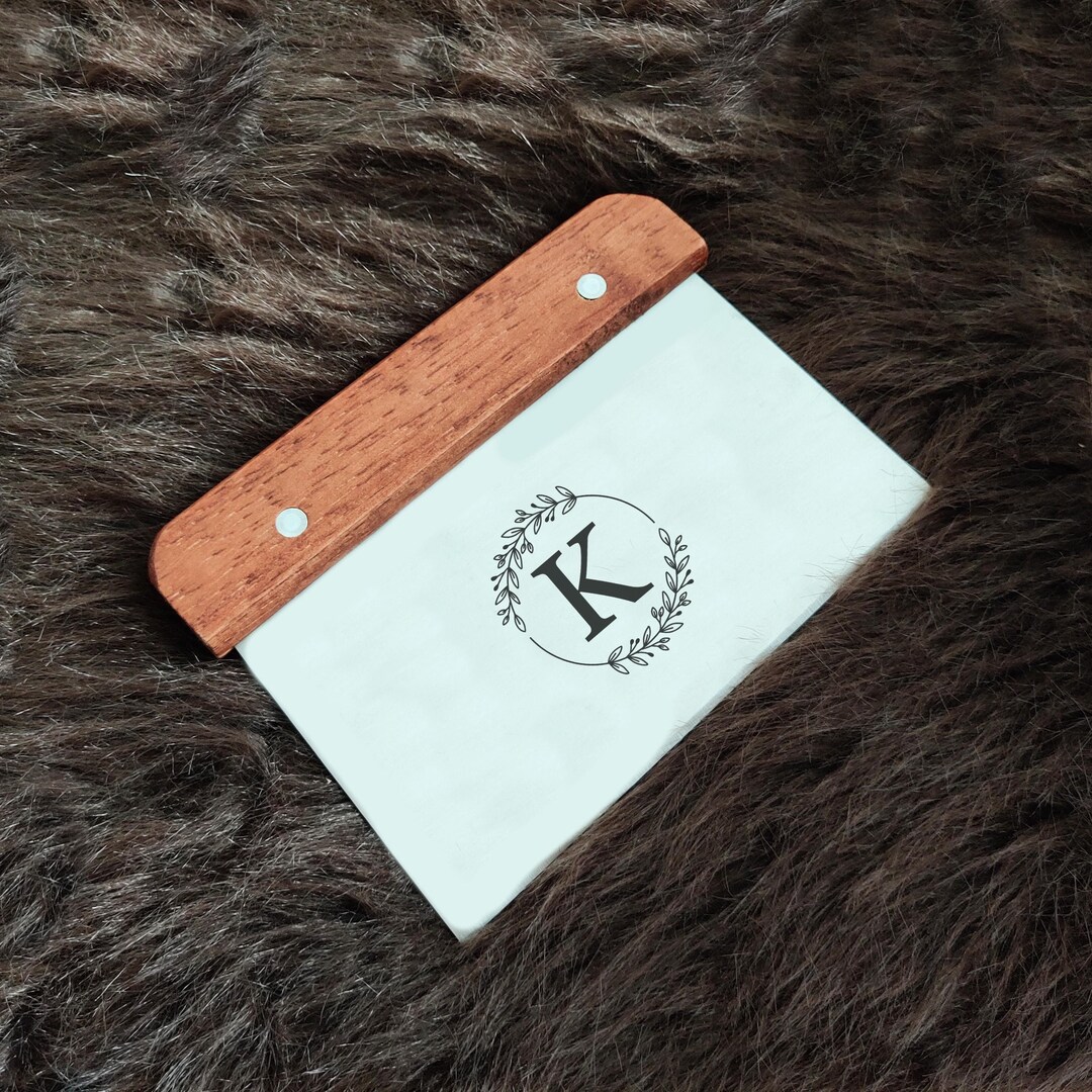 Personalized Dough Cutter, Custom Stainless Steel Dough Scraper ...
