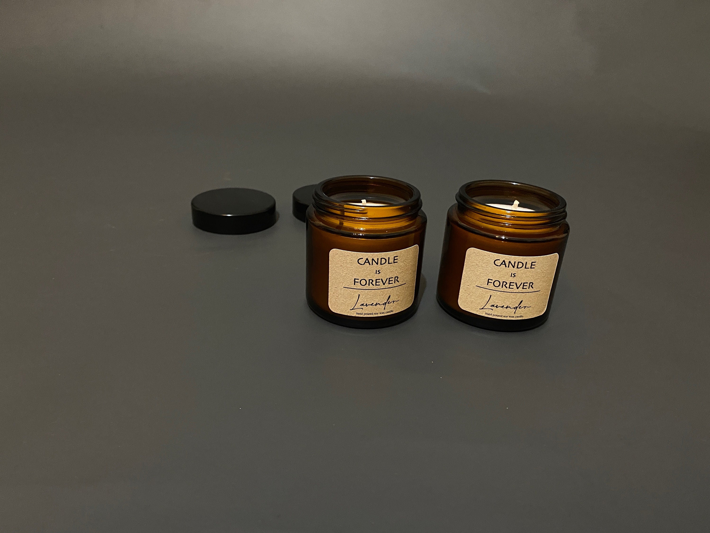 Scented Candle luxury Candle Amber Glass Jar Candle Home Decor Candles ...