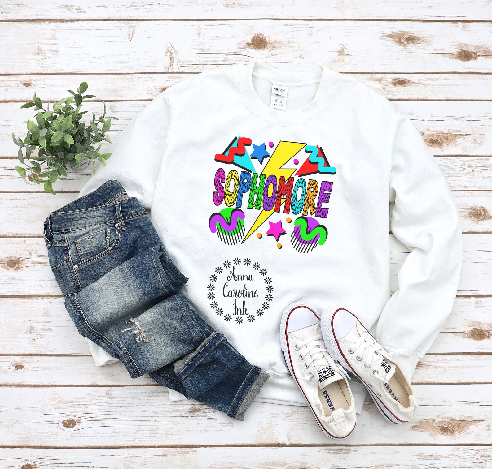 Sophomore 90s Tshirt Design PNG File for Sublimation|sophomore Heat ...