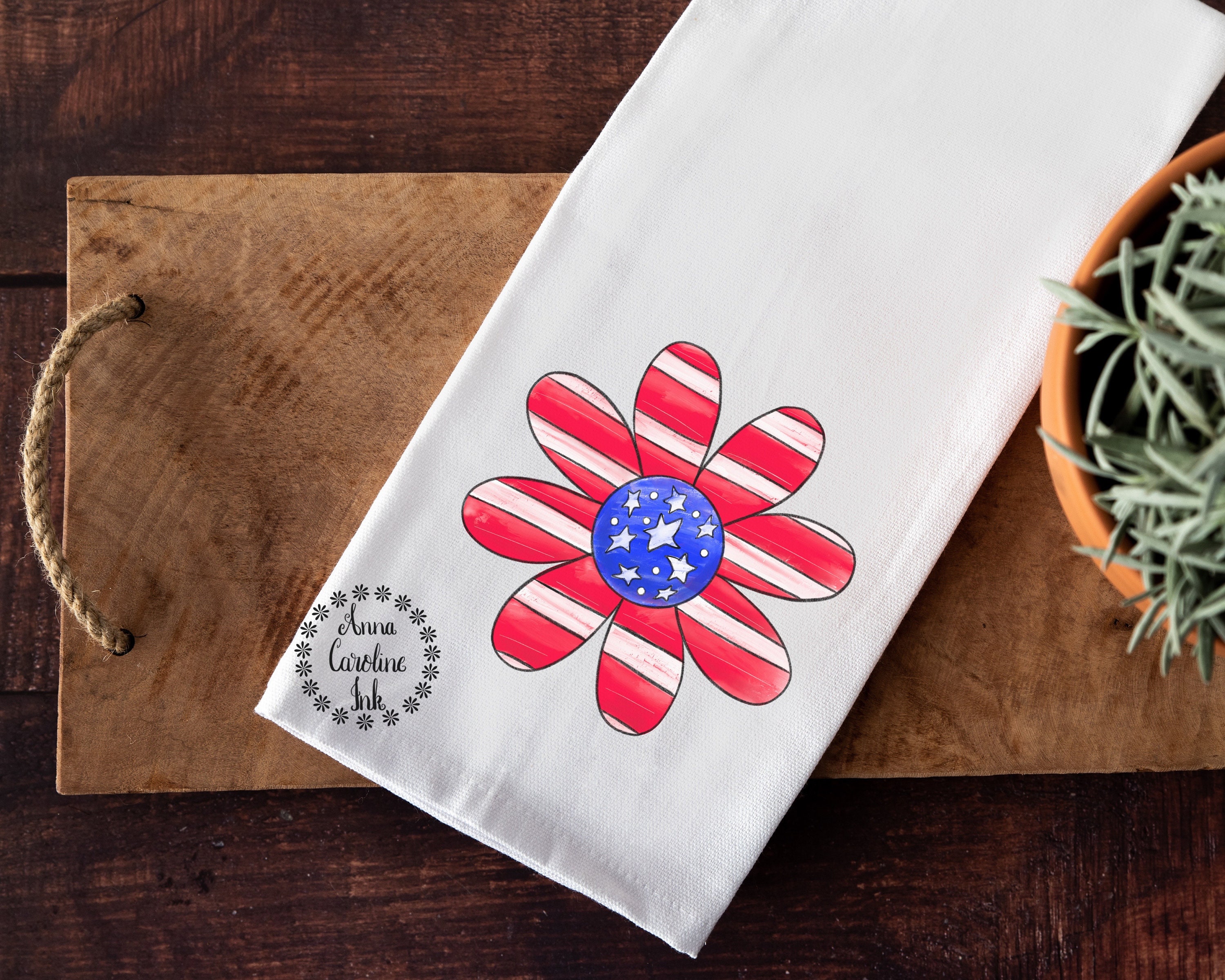 Patriotic Daisy Digital File for Sublimationdaisy Flag Clip ...