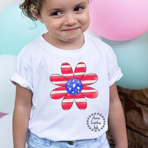 Patriotic Daisy Digital File for Sublimation|daisy Flag Clip Art ...