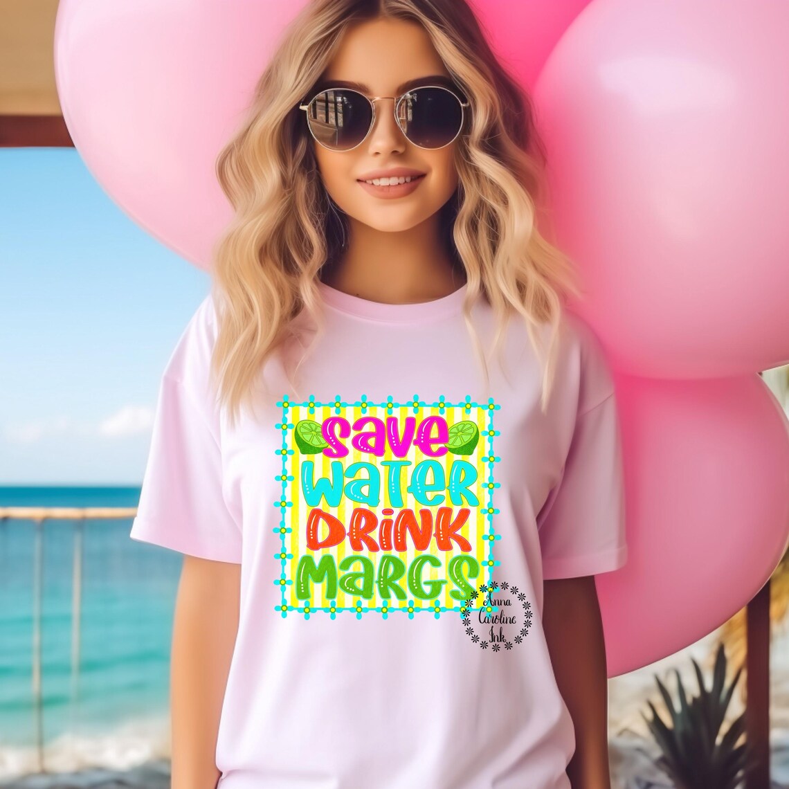 Save Water Drink Margs PNG Digital Download for Sublimation DTF Trendy ...