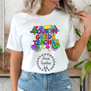 Fourth Grade Teacher Tshirt Design PNG File for Sublimation|fourth ...