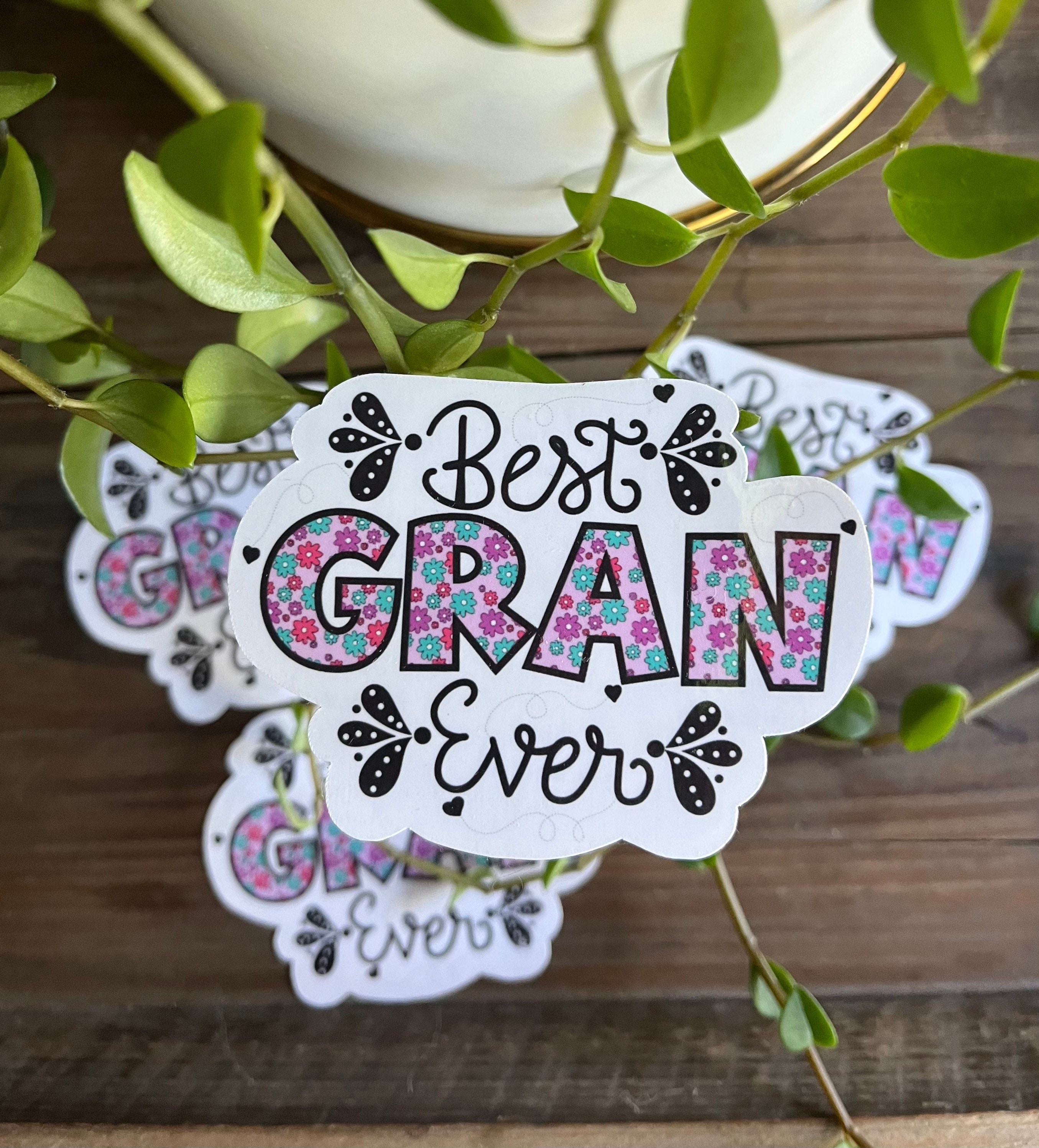 Best Gran Ever Sticker for Laptop or Water Bottle Grandmother - Etsy