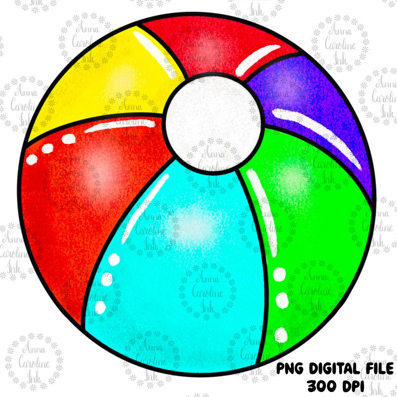 Beach Ball PNG for Sublimation|beach Ball Clip Art| Beach Tshirt Design ...