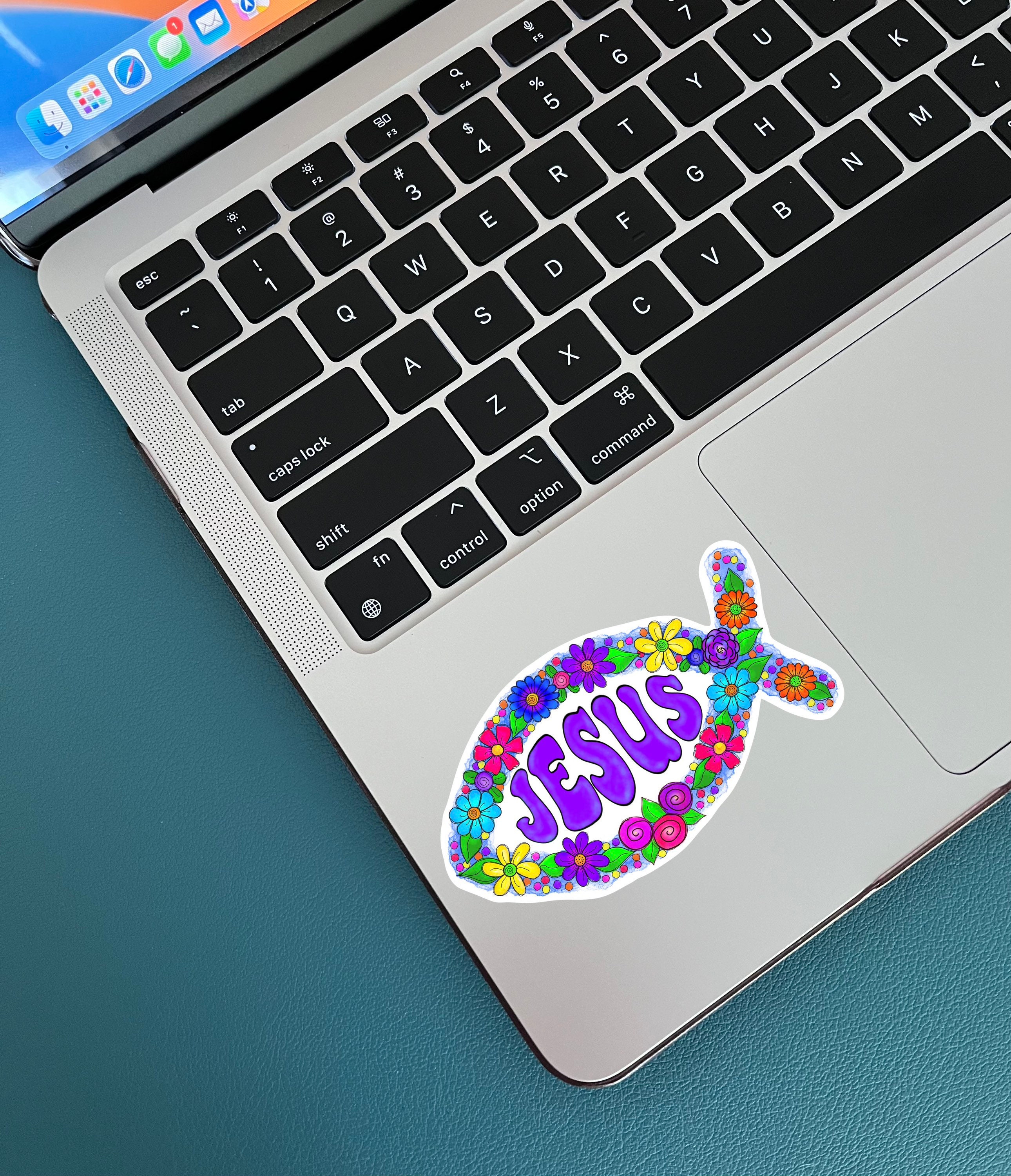 Jesus Fish Vinyl Waterproof Sticker Positive Gift for Her Positive Vibe ...