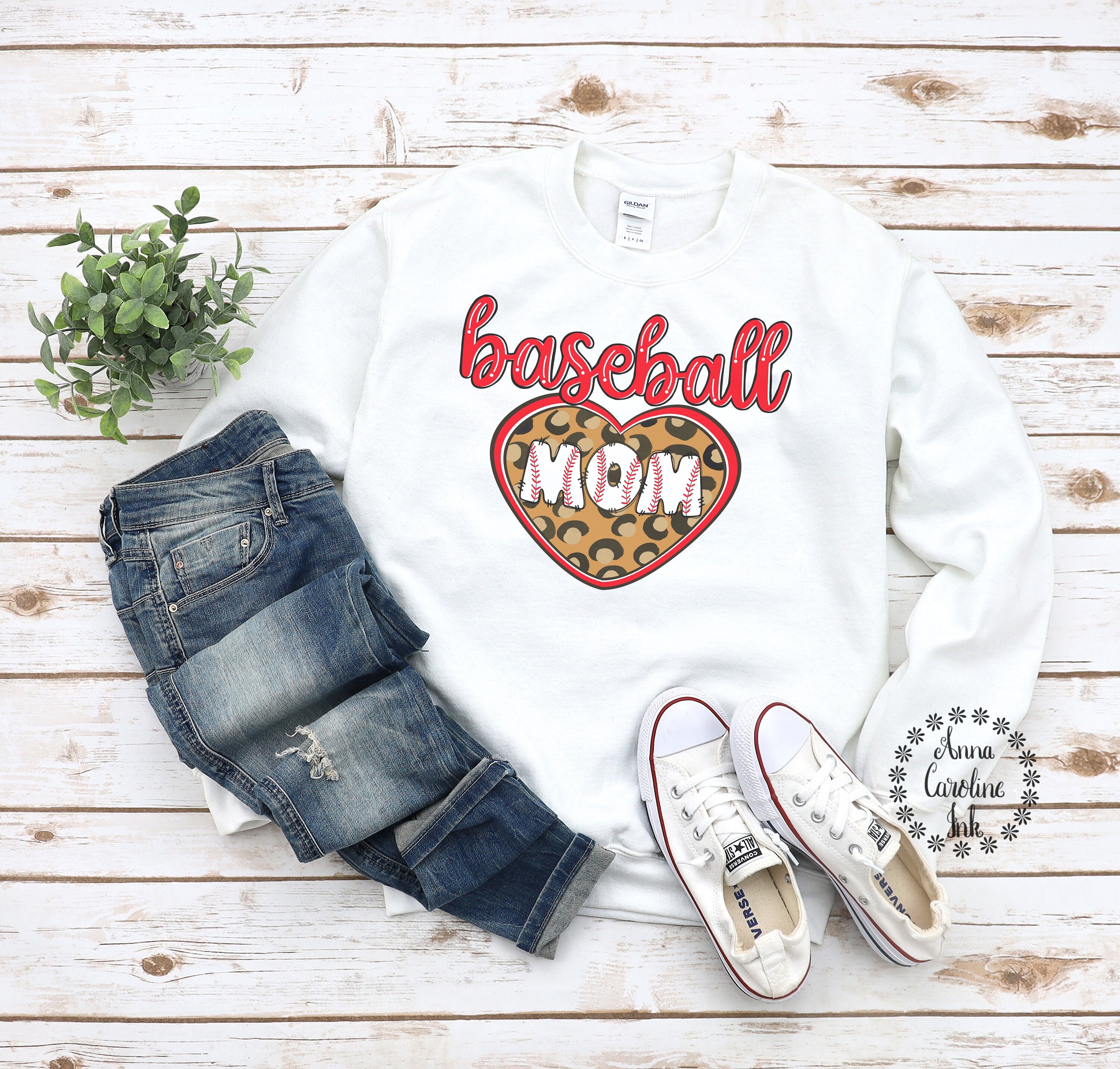 Red Leopard Baseball Mom PNG for Sublimationpng Baseball for ...