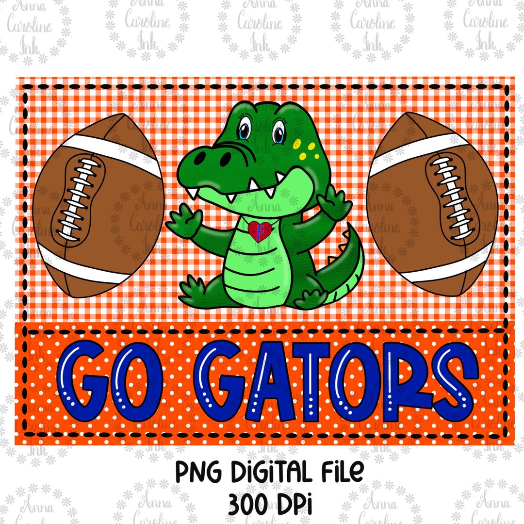 Go Gators Baby Boy Football Faux Applique PNGUF Gators Png for ...