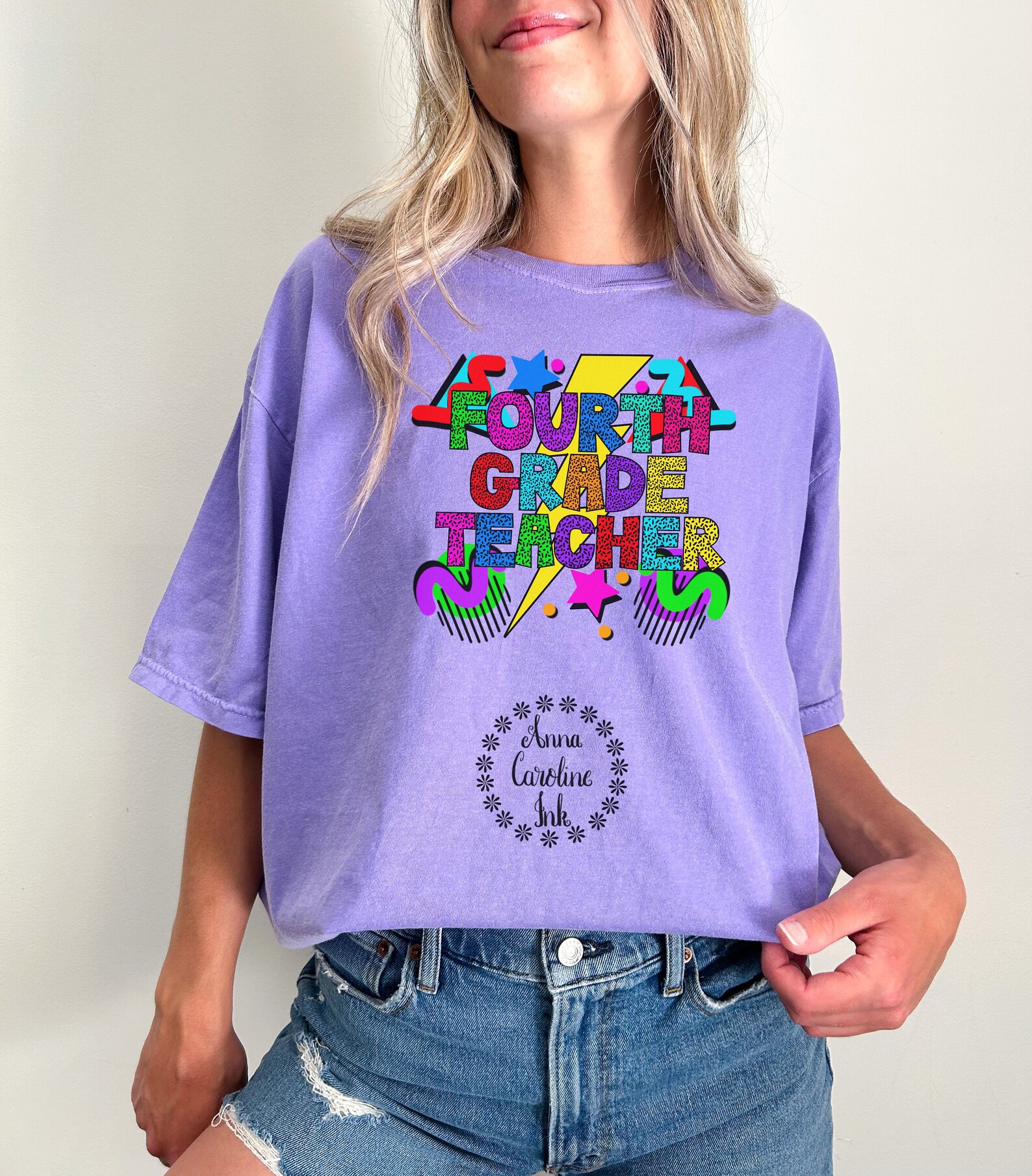 Fourth Grade Teacher Tshirt Design PNG File for Sublimation|fourth ...