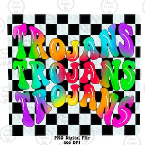 Trojan Football Mascot PNG Trojans PNG Design|rainbow Colored School ...