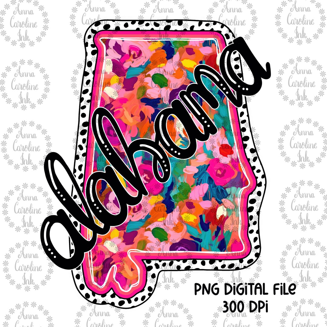 State PNG Alabama PNG Decals State Digital Download Car Decal Printable ...
