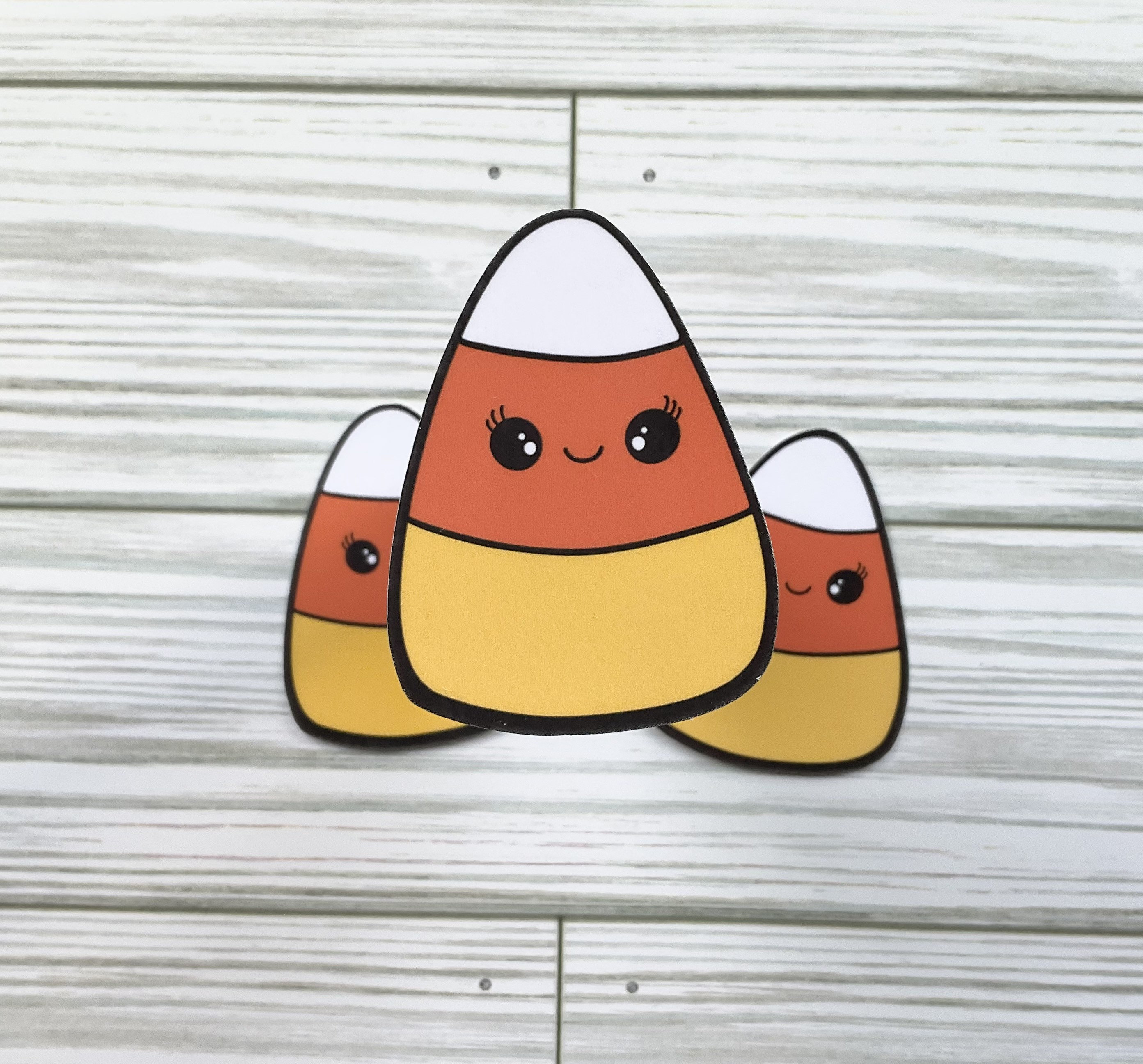Candy Corn Halloween Sticker, Trick or Treat Sticker, Ghost Stickers ...