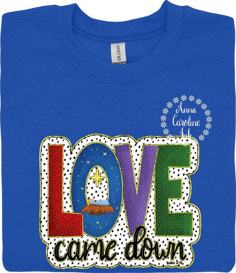 Love Came Down PNG Nativity Christmas Digital Download Baby Jesus in a ...